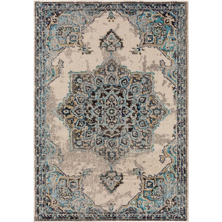 Tappeto beige/turchese 80x150 Casa | Maisons du Monde