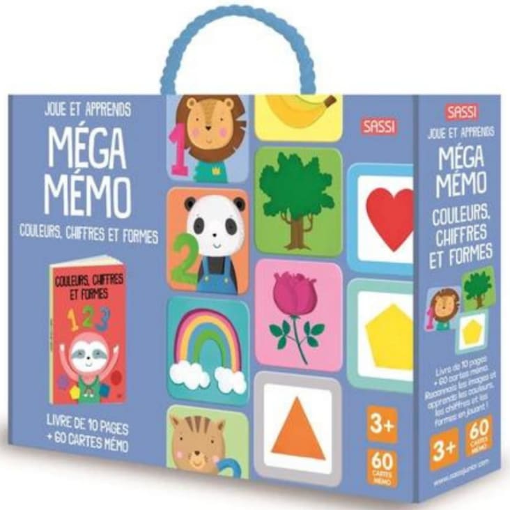 Coffret Joue et apprends Méga Mémo couleurs, chiffres et formes | Maisons du Monde