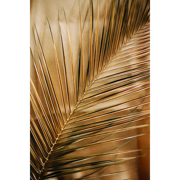 Cuadro decorativo palma dorada impresión sobre lienzo 40x60cm | Maisons ...