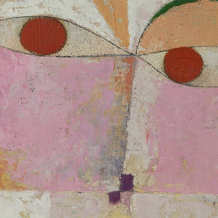 Cuadro clásico senecio de paul klee impresión sobre lienzo 80x80cm ...