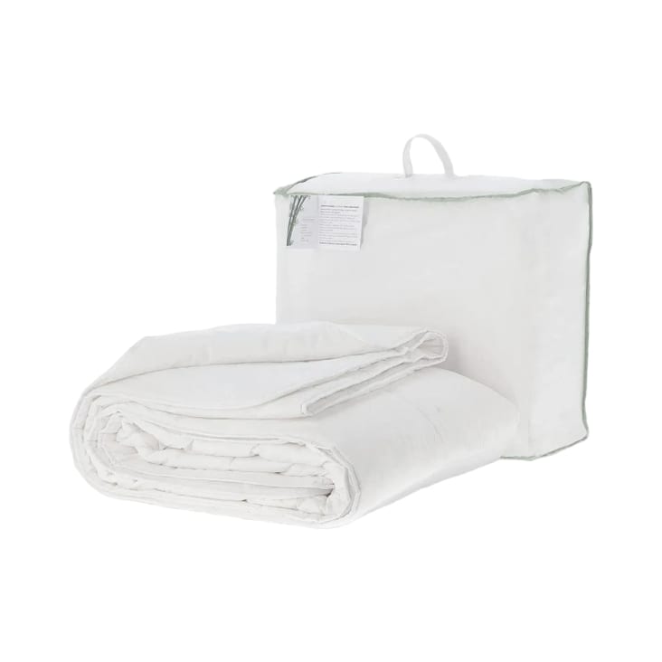 Edredón de microfibra natural 400gr blanco 135x200 Econature | Maisons ...