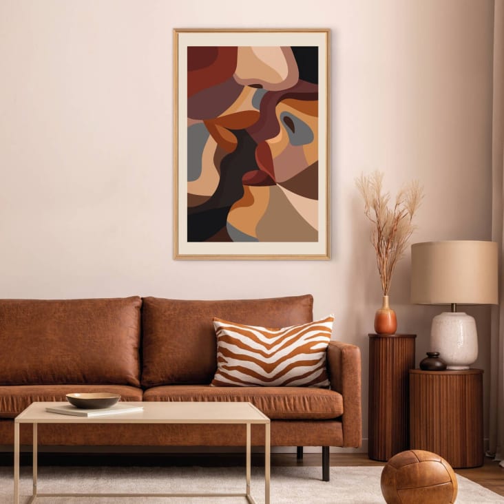 Tableau mural encadré visages 65x97 Abstrait | Maisons du Monde
