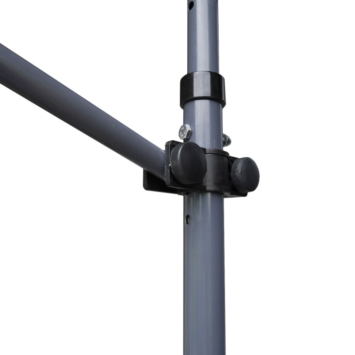 Store banne pour balcon 2 × 1,2m toile grise CHENE | Maisons du Monde