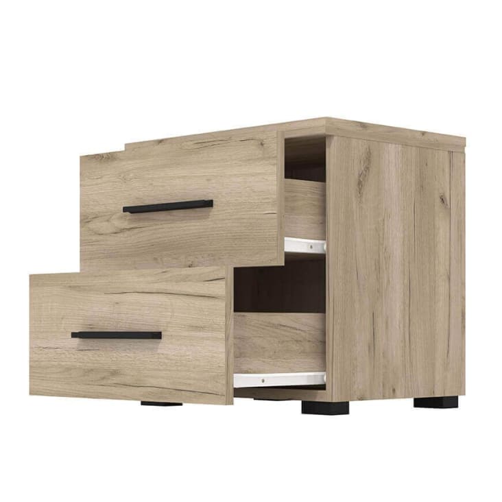 Comodino moderno 3 cassetti cm 44,5x33,5x43 h ONE | Maisons du Monde
