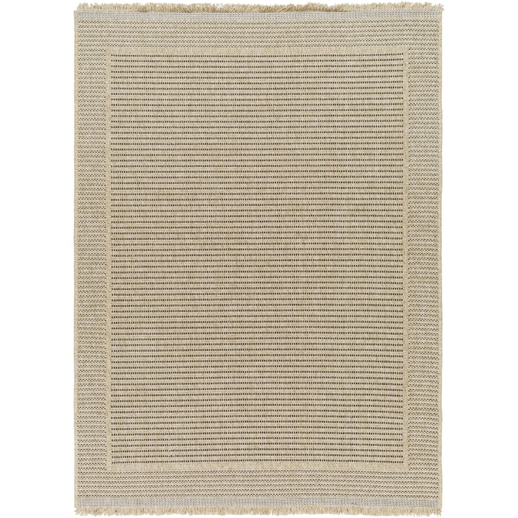 Tappeto Esterno/Interno Aspetto di Juta Beige/Nero 120x170 Mindy ...