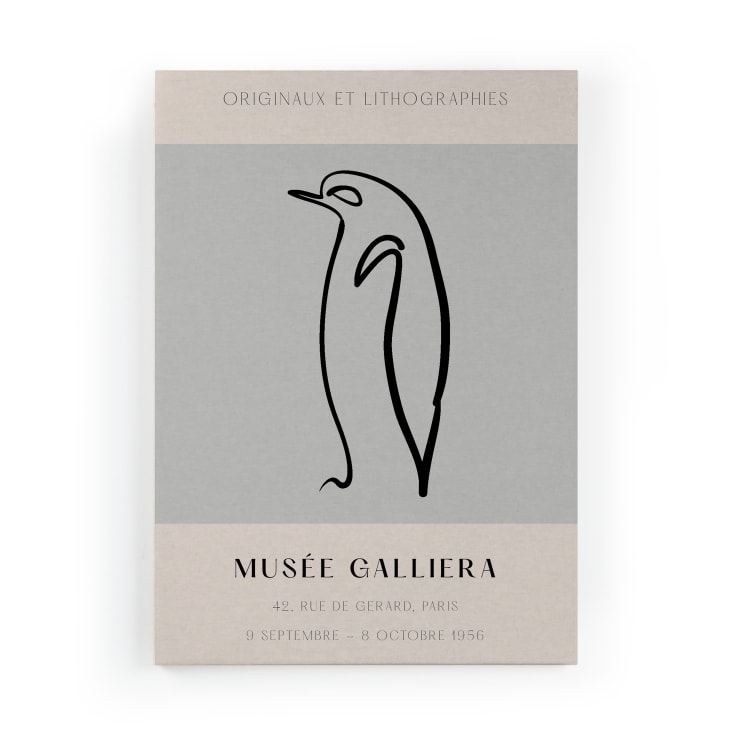 Peinture sur toile 60x40 Imprimé pingouin de Picasso PENGUIN PICASSO ...