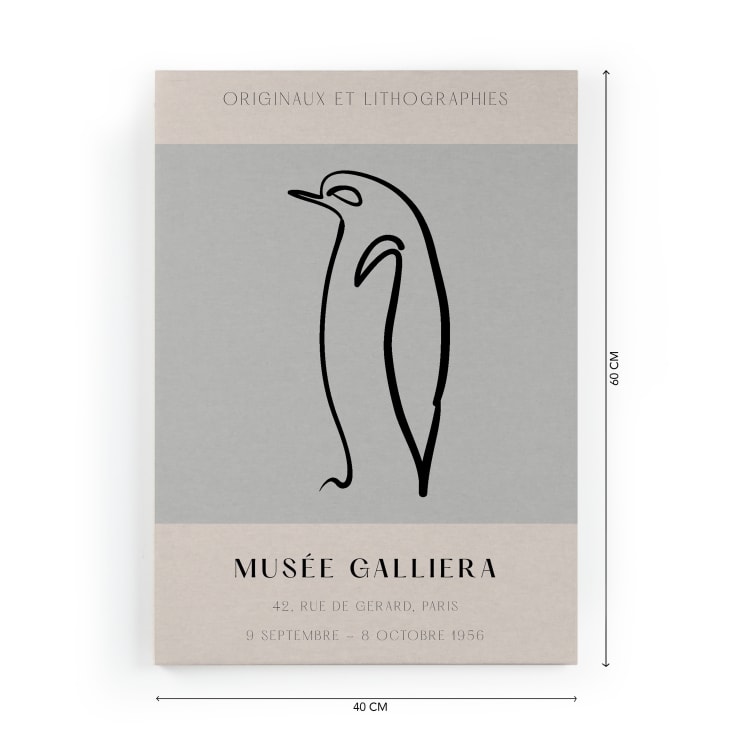 Lienzo 60x40 impresión Pingüino Picasso PENGUIN PICASSO | Maisons du Monde