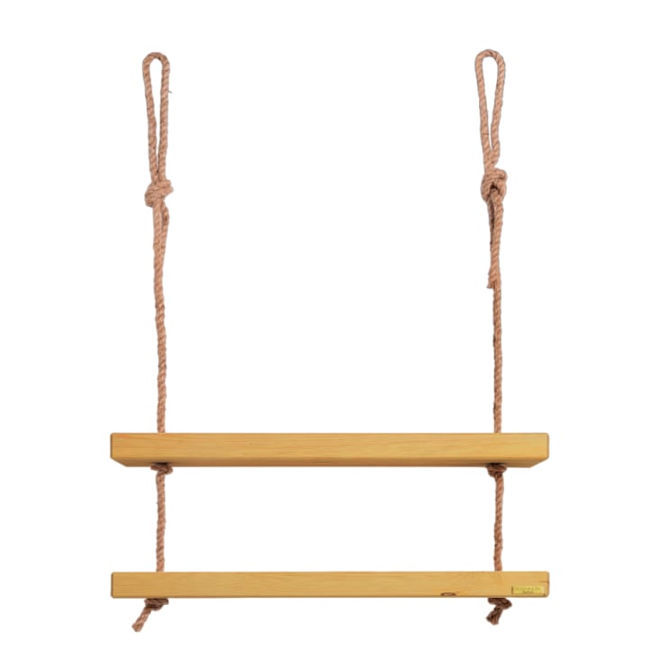 Estantería flotante de madera de color marrón claro 3 baldas 70 cm ...