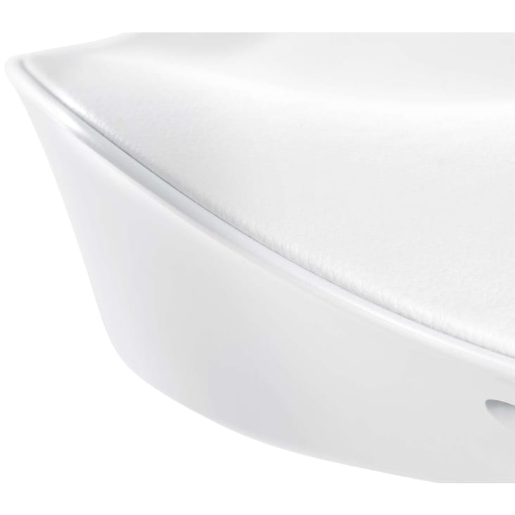 Set de 2 Taburetes de bar regulable en Simil cuero Blanco ALISSON ...