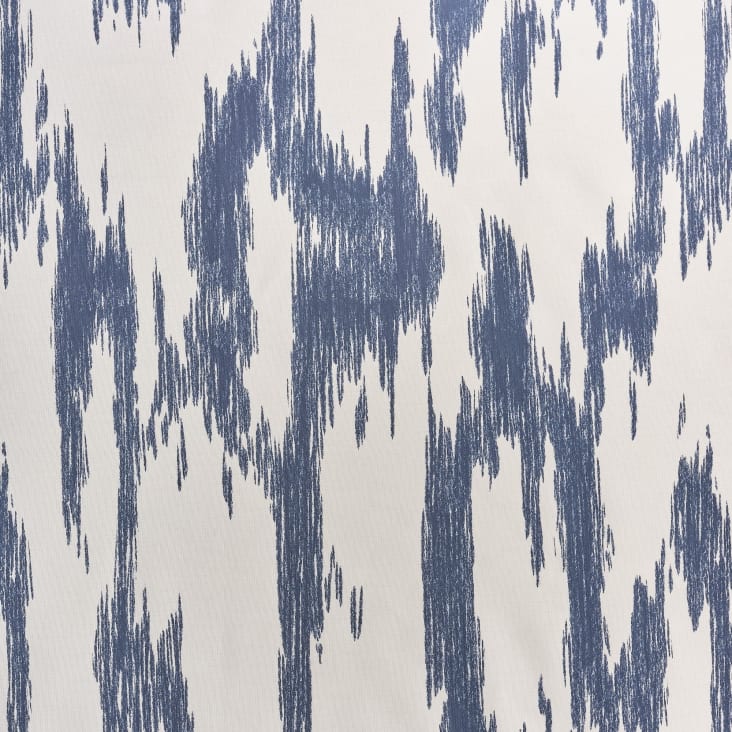 Nappe en coton avec un effet marbré bleu et écru 155x155 cm Mahón azul ...