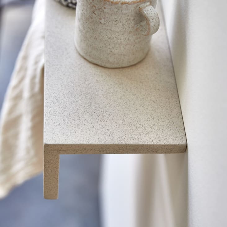Handtuchhalter für die Wand aus Terrazzo Cream Clea | Maisons du Monde