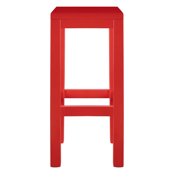 Set 2 taburetes lacados pino 75cm Rojo Llama BLOCKIE-AXEL | Maisons du ...