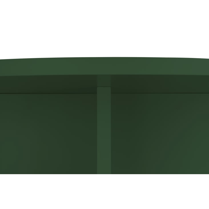 Mesa de comedor redonda tablero laminado de 3cm verde cedro 120cm ...