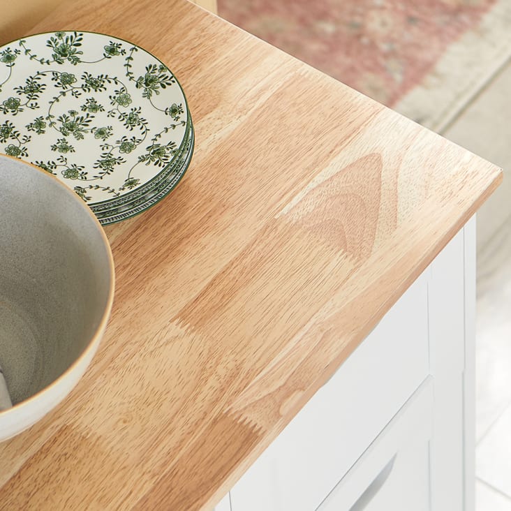 Carrello cucina bianco in mdf | Maisons du Monde