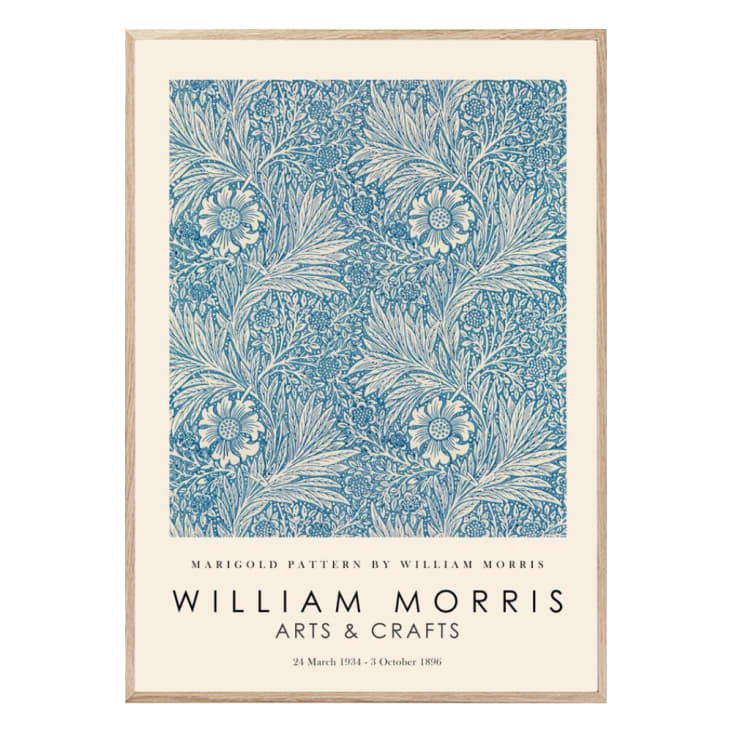 Affiche décorative avec cadre coloré chêne 30 x 40 cm motif marigold ...