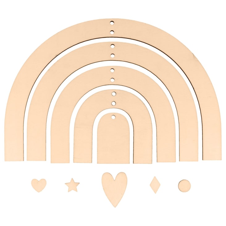 Mobile arc en ciel en bois à décorer | Maisons du Monde