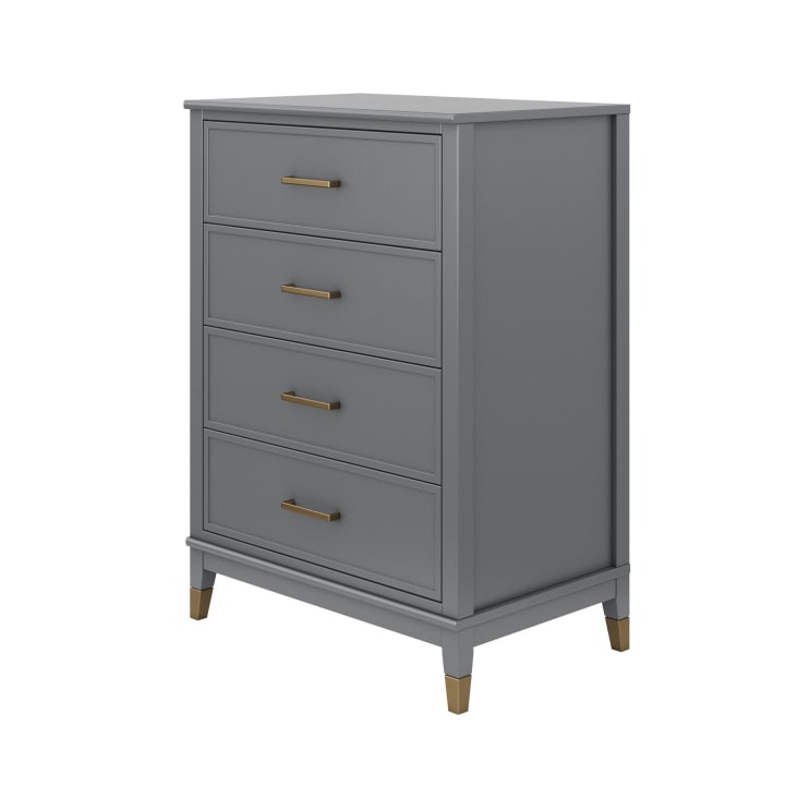 Comò con 4 cassetti effetto legno grigio grafite Westerleigh | Maisons ...