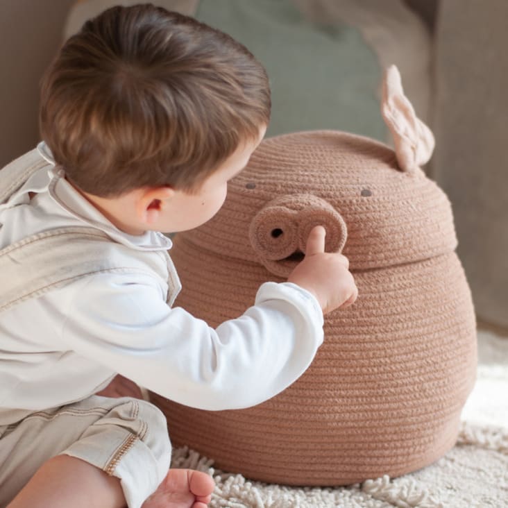 Cesta para niños peggy la cerda The animal crew | Maisons du Monde