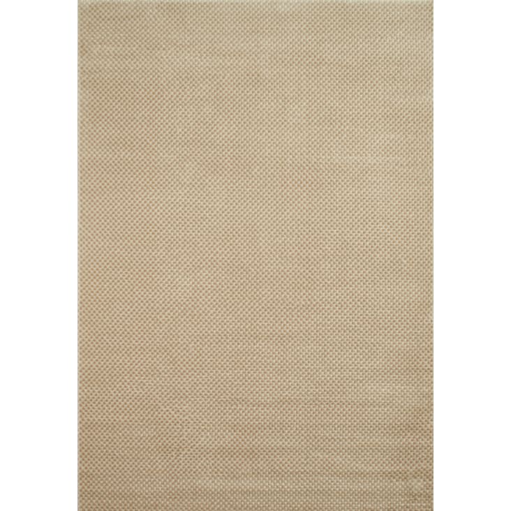 Geprägter Teppich mit Schachbrettmuster – Creme und Beige – 120x160cm ...