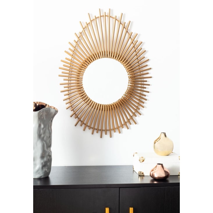 Espejo de hierro/cristal oro Elfreda | Maisons du Monde