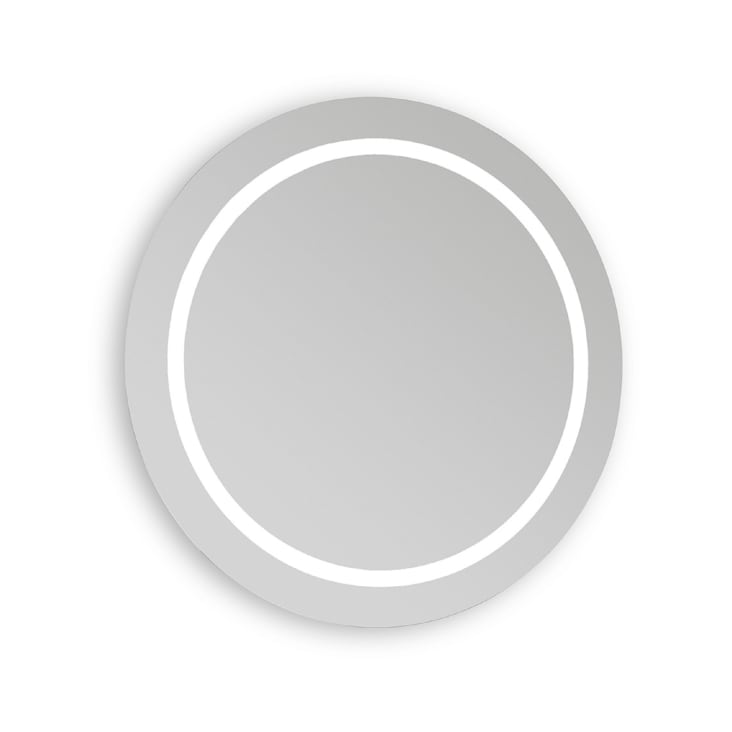 Espejo redondo iluminación frontal led perimetral 80cm diámetro ...