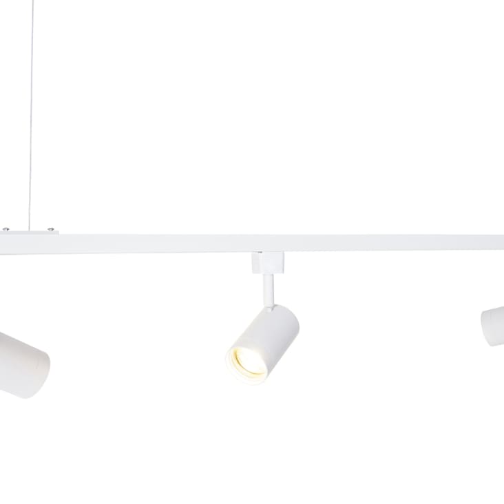 Sistema moderno de riel colgante blanco con 5 foco Iconic jeana ...