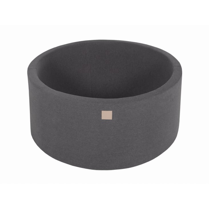 Piscina seca redonda para niños sin bolas 90x40cm Algodón Gris oscuro ...