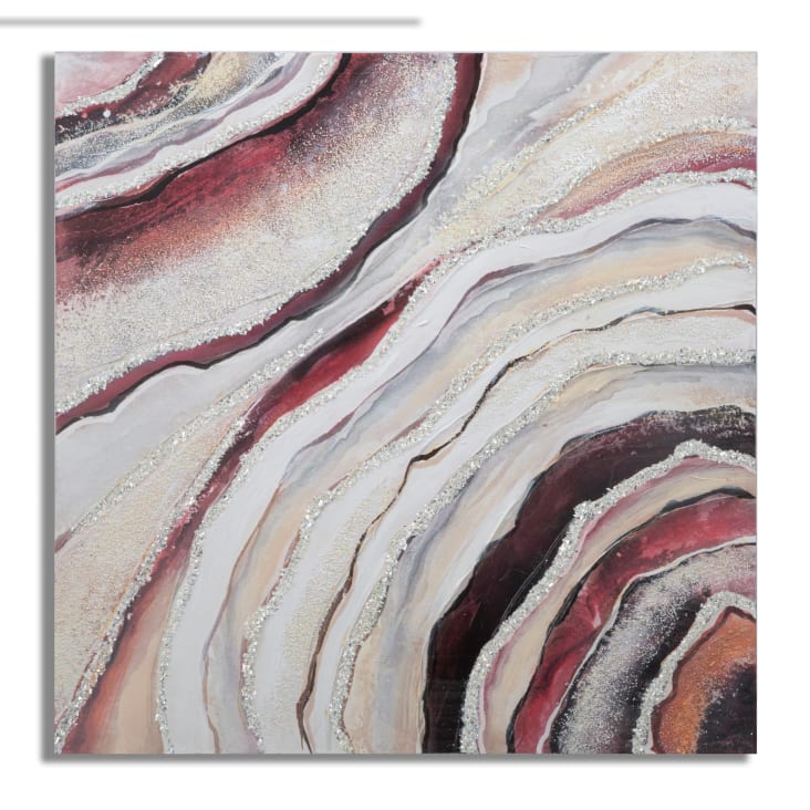 Dipinto su tela multicolore astratto cm 80x2,8x80 Redy | Maisons du Monde