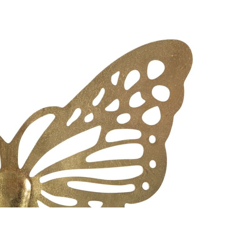 Panneau décoratif 3D en métal doré papillon 43x2x35 cm Farfalla ...