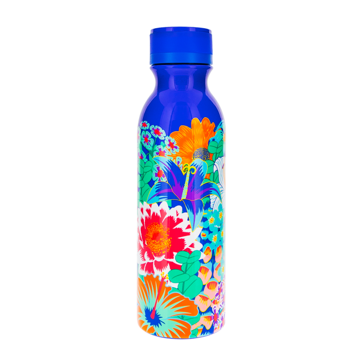 Thermoskanne 60 cl, Silikon 24 x 7 x 7 cm blau Medium keep cool bottle ...