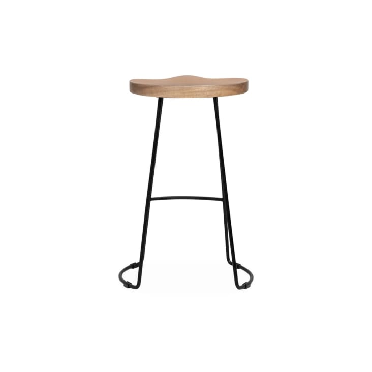 Lot de 2 tabourets de bars manguier naturel 65cm Jaya | Maisons du Monde