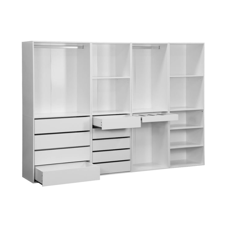 Kit dressing modulable avec 4 éléments, blanc Modulo | Maisons du Monde