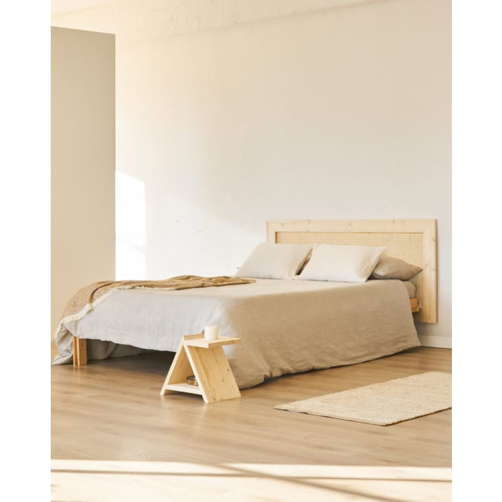Bettkopfteil aus Holz für ein 135 cm Bett, in Beige Haydé | Maisons du ...