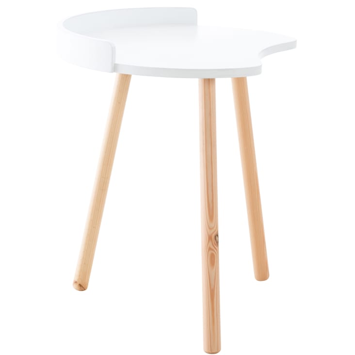 Tavolino da appoggio con 3 gambe in Legno bianco JANNIS | Maisons du Monde