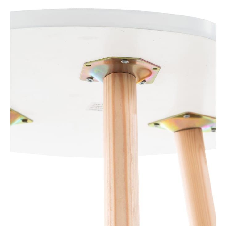 Tavolino da appoggio con 3 gambe in Legno bianco JANNIS | Maisons du Monde