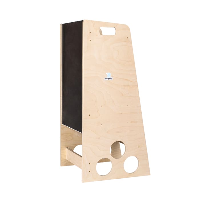 Torretta Montessori in legno beige + lavagna, Torre Apprendimento ...