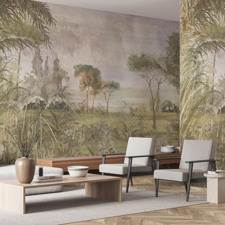 Carta da parati TNT Goffrata Stile Vintage 300x300 cm | Maisons du Monde