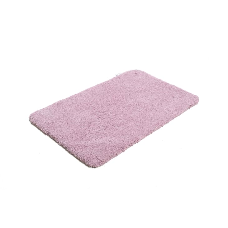 Alfombra de baño tejida a mano de poliéster - rosa 60x100 cm COZY BATH | Maisons du Monde
