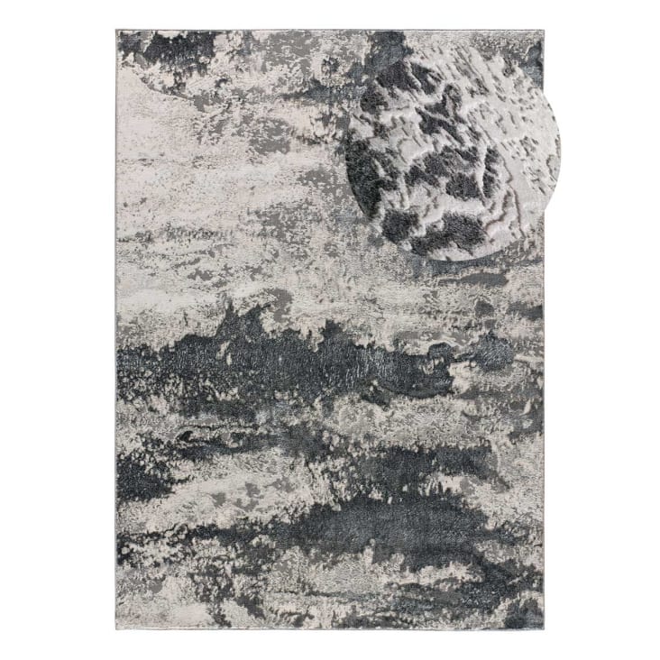 Tappeto effetto marmo con texture grigia, 80x150 cm Agata | Maisons du ...