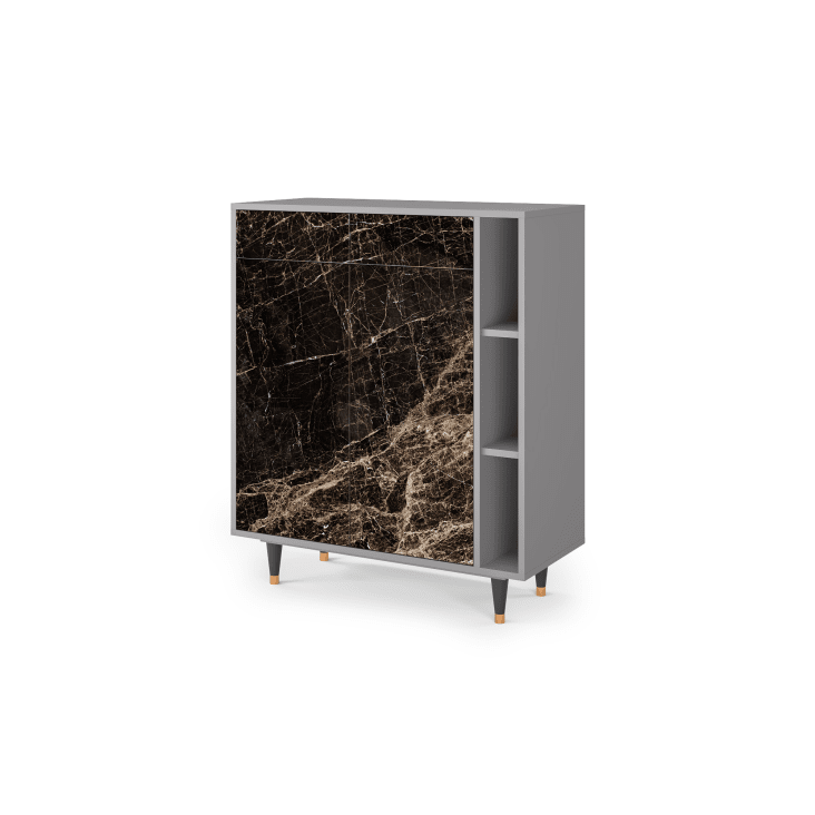 Aparador negro 2 cajones y 2 puertas L 94 cm NIGHT ABYSS | Maisons du Monde