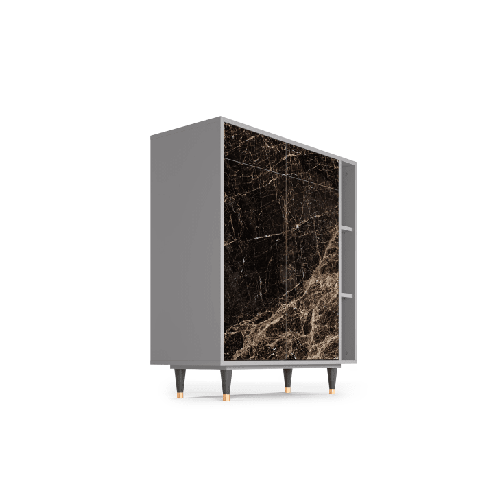 Aparador negro 2 cajones y 2 puertas L 94 cm NIGHT ABYSS | Maisons du Monde