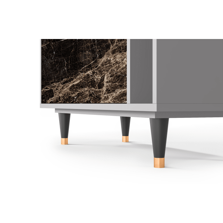 Aparador negro 2 cajones y 2 puertas L 94 cm NIGHT ABYSS | Maisons du Monde