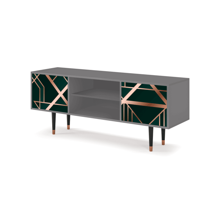 Mueble de TV verde 2 puertas L 170 cm EMERALD GATSBY | Maisons du Monde