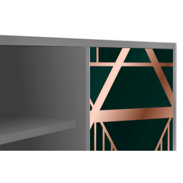 Mueble de TV verde 2 puertas L 170 cm EMERALD GATSBY | Maisons du Monde