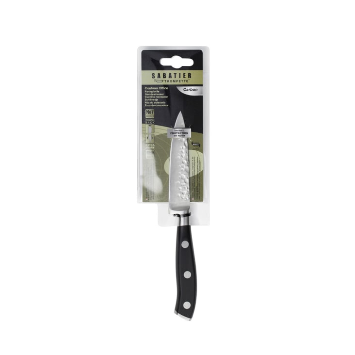 Cuchillo de pelar 9 cm con protección negro Carbon | Maisons du Monde