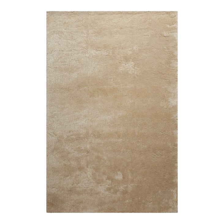 Alfombra de pelo largo, suave y afelpada, beige crema 110x170 Lulu ...