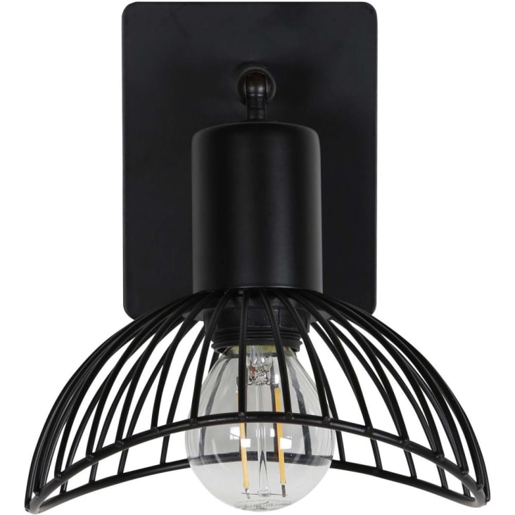 Applique en acier filiaire noir elsa modèle 1 | Maisons du Monde