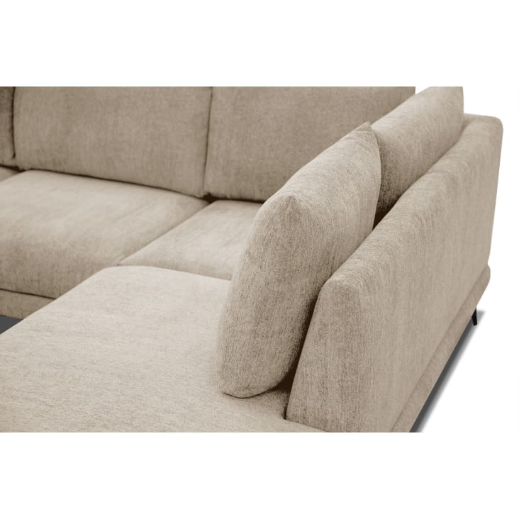 5-Sitzer Ecksofa aus Stoff, beige Adria | Maisons du Monde