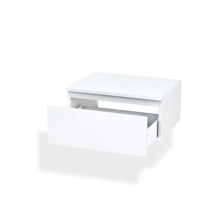 Mueble de baño de 4 piezas en melamina tabaco claro/blanco Astra ...