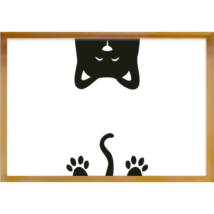 Tableau Enfants Bois Noir Funny band | Maisons du Monde